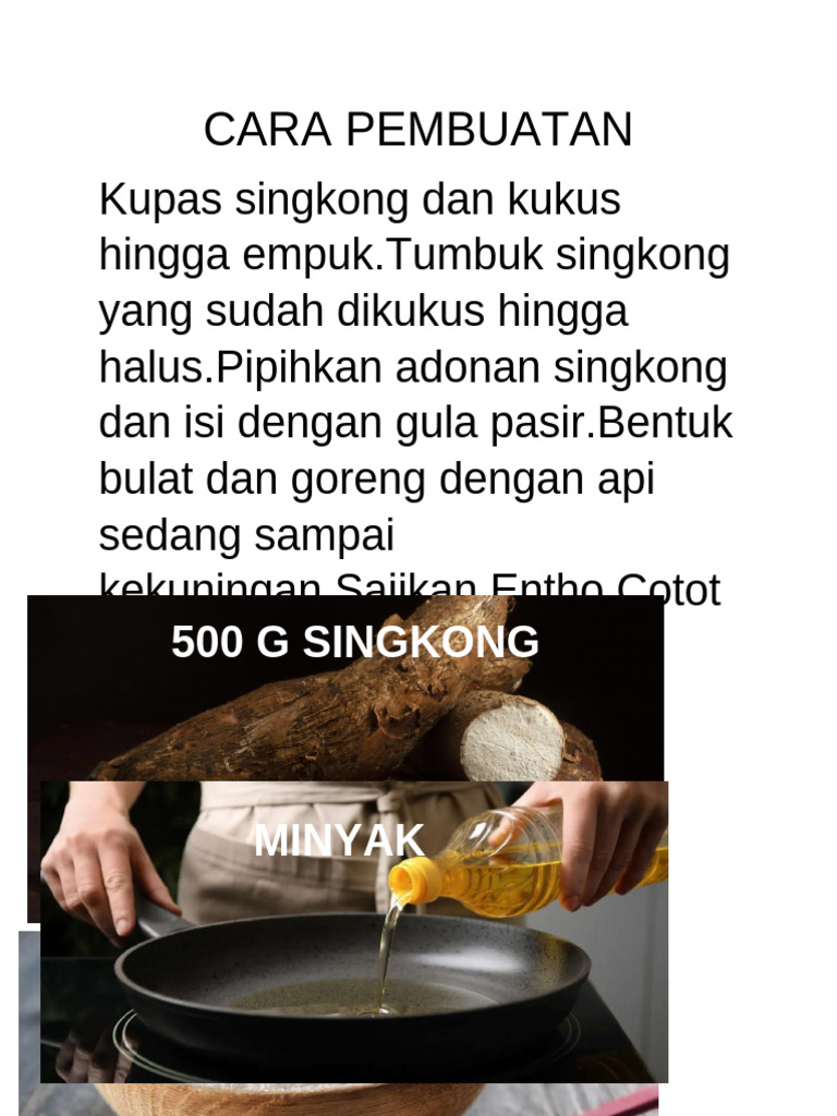 CARA PEMBBUATAN ENTO COTOT | PDF