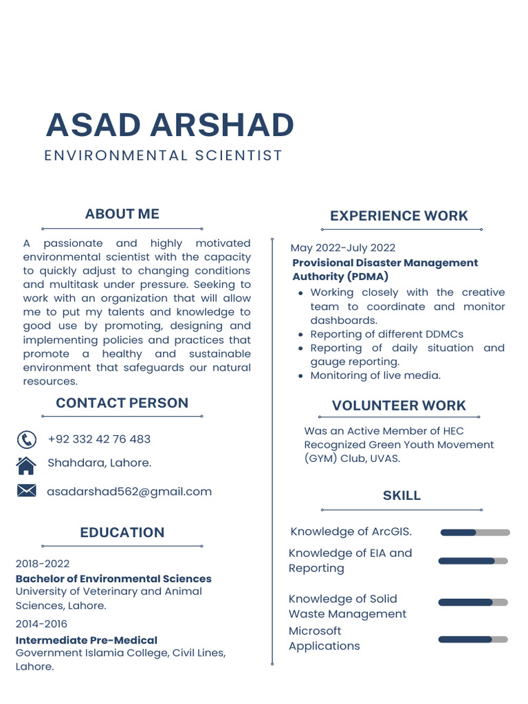 Asad Arshad CV (1) - 1 | PDF