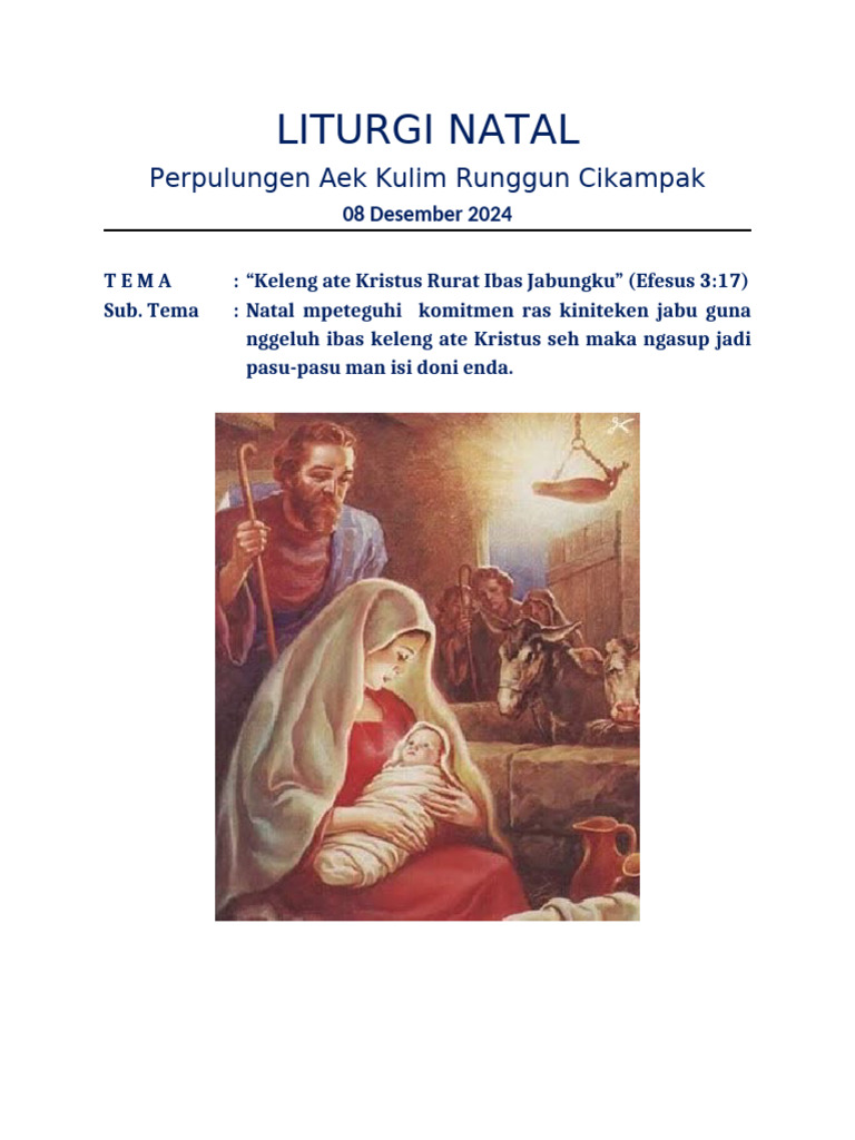 LITURGI NATAL PJJ 2024 eDIT | PDF