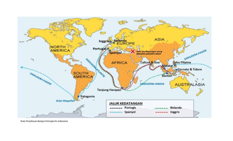 Rute Perjalanan Bangsa Portugis Ke Indonesia | PDF