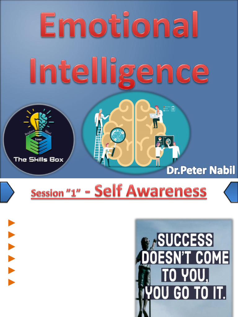 Session1 - EI - Self Awareness | PDF | Emotional Intelligence ...