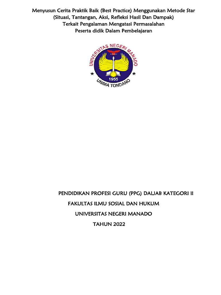 Contoh Best Practice Model STAR | PDF