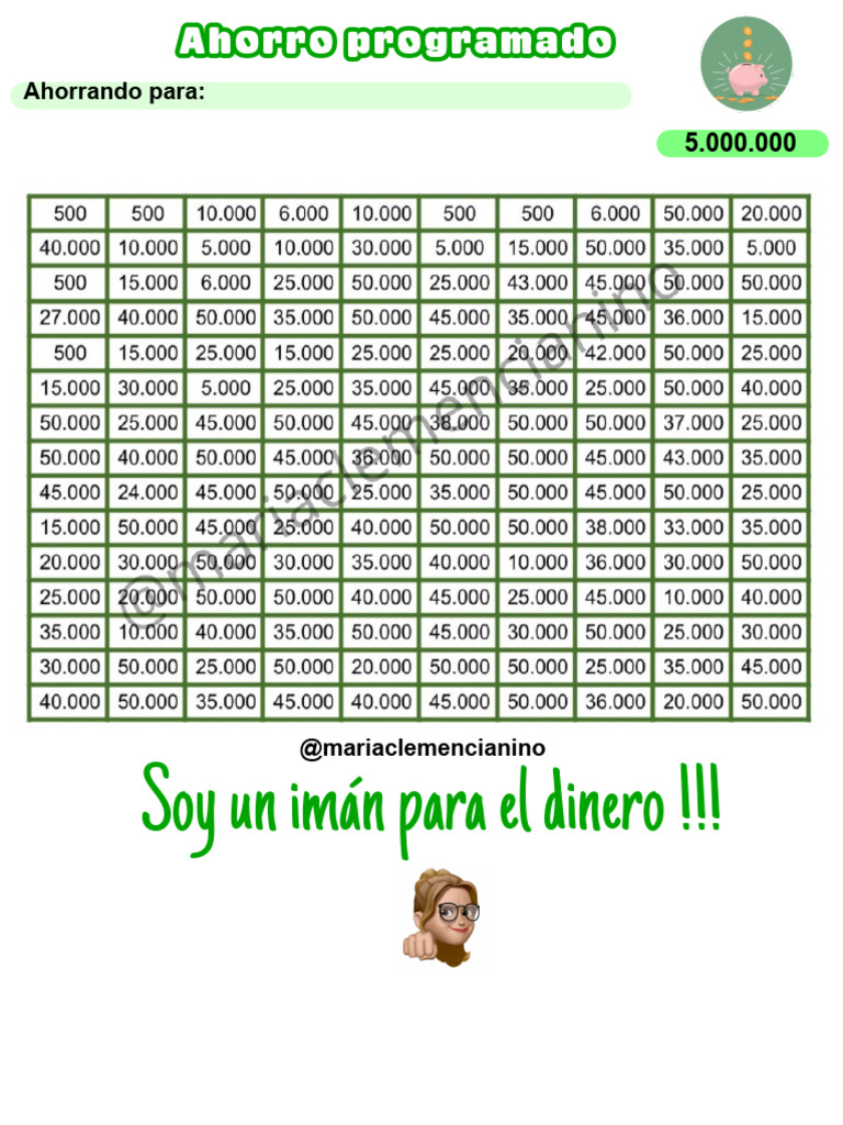Ahorro programado de 5 millones | PDF