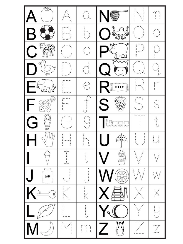Kindergarten Alphabet | PDF