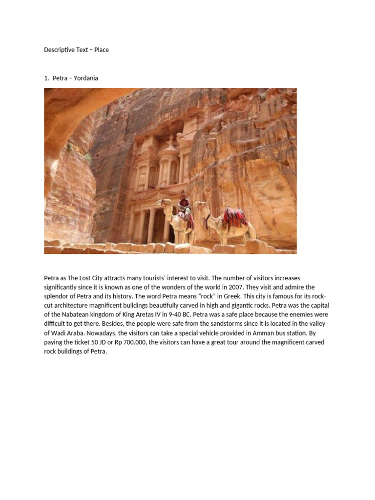 Descriptive Text - Place Dari Ulya | PDF