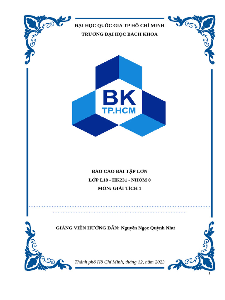 Báo cáo BTL GT1 | PDF