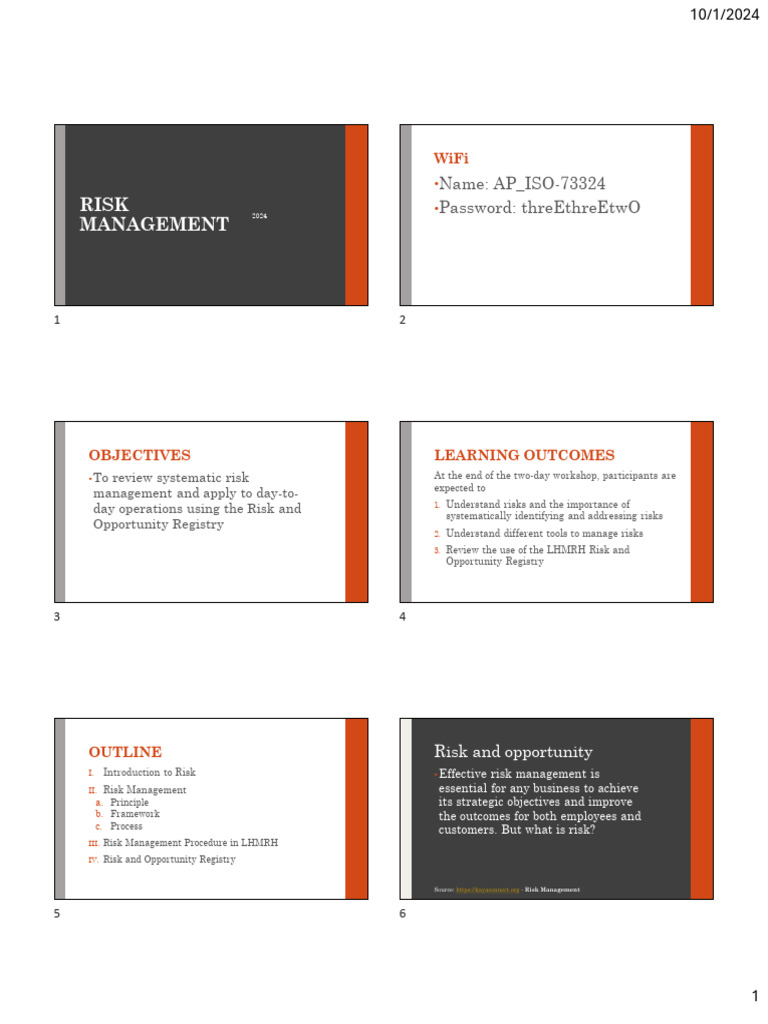 Risk Management | PDF | Risk Management | Risk