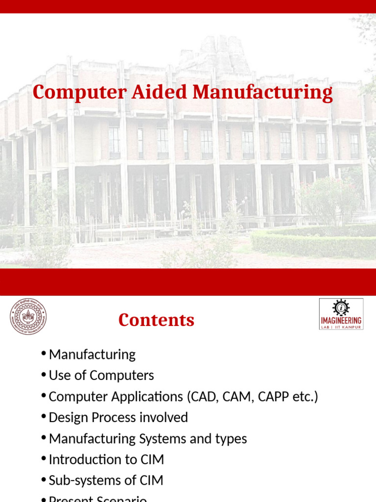 Lecture 1 Introduction Of CAM | PDF | Automation | Internet Of Things