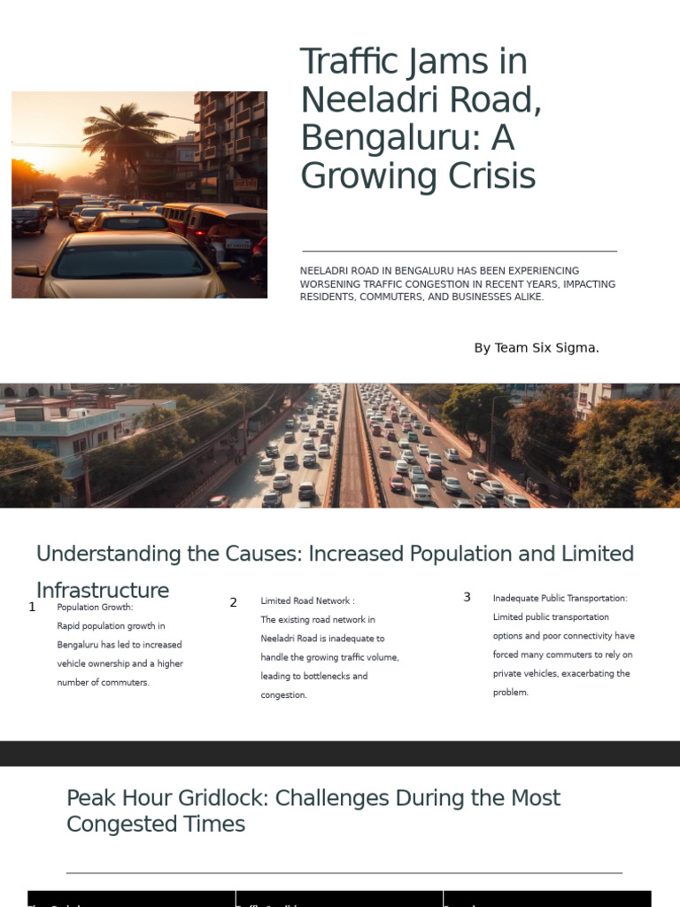 Neeladri Road Traffic Crisis Analysis | PDF | Traffic | Traffic Congestion