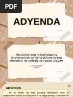 Halimbawa NG Adyenda | PDF