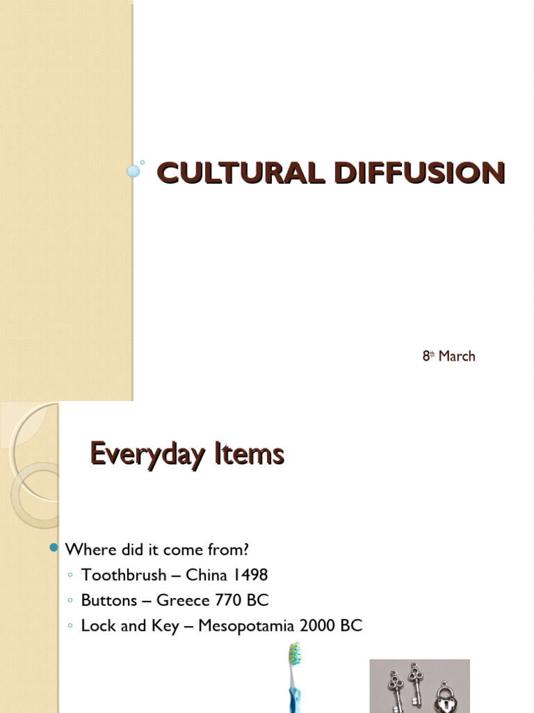 Cultural Diffusion | PDF | Behavior | Western World