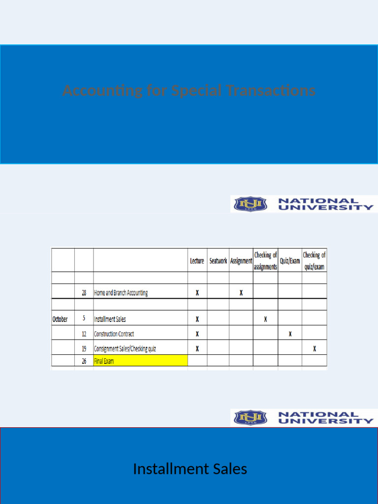 Installment Sales Method | PDF | Gross Income | Interest