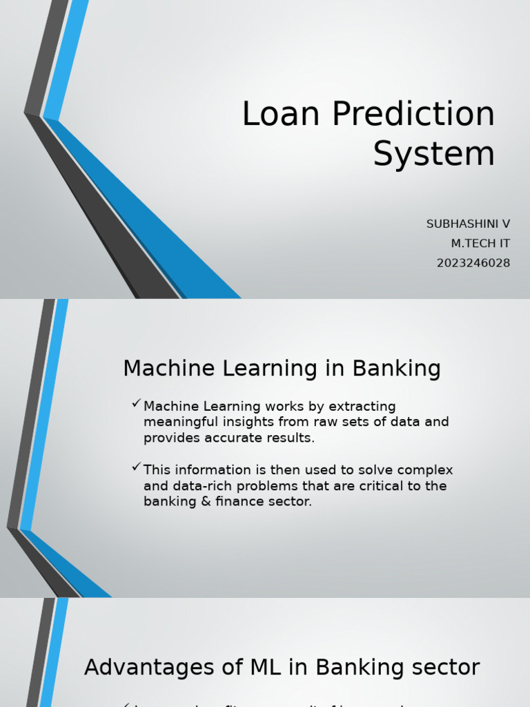 Loan Prediction System | PDF