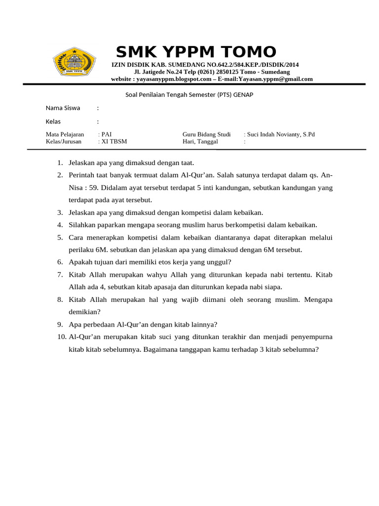 pts pai 11 tbsm | PDF