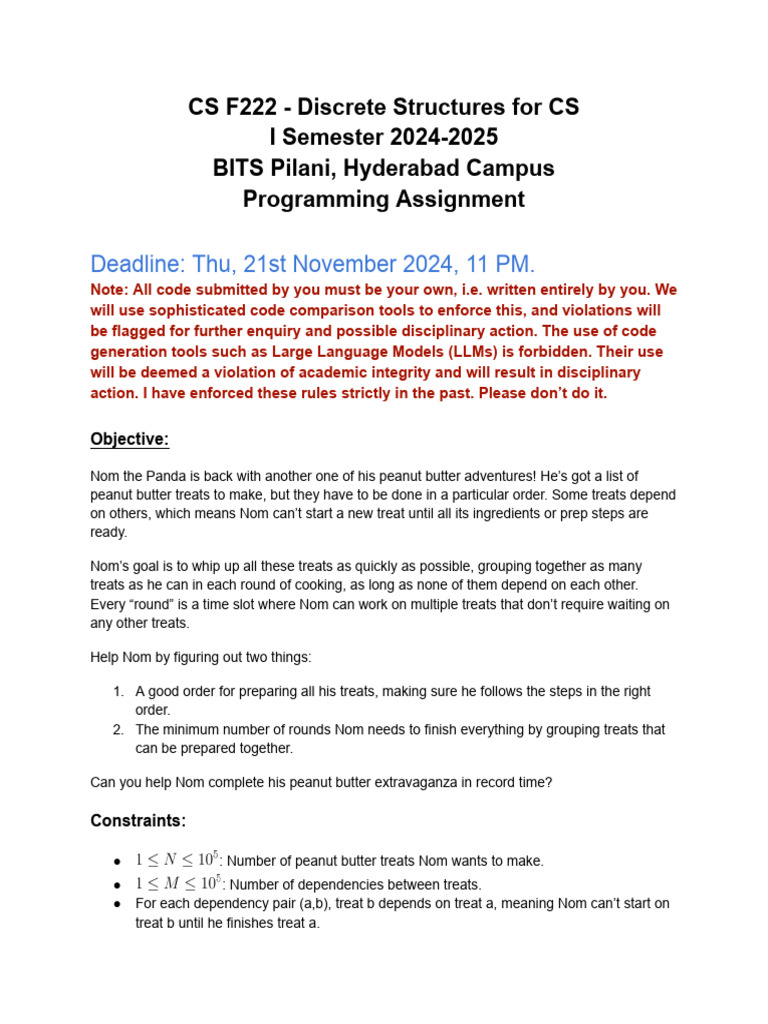 DisCo_2024_Programming_Assignment | PDF | Computer Engineering | Software Engineering