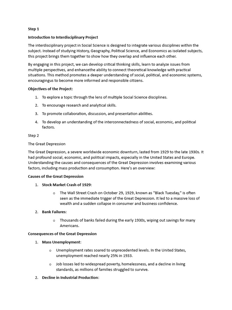 INTERDISCIPLINARY PROJECT CLASS 10 (1) | PDF | Transport | Bretton Woods System