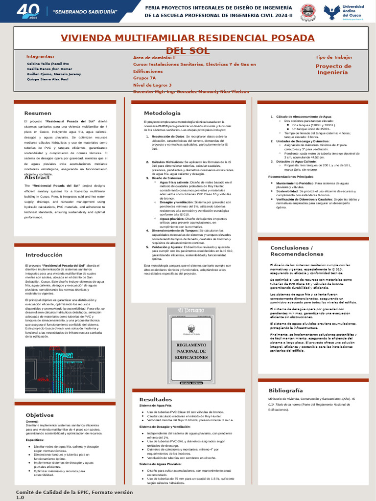 Plantilla Posters 24ii | PDF | Colector de aguas pluviales | Agua