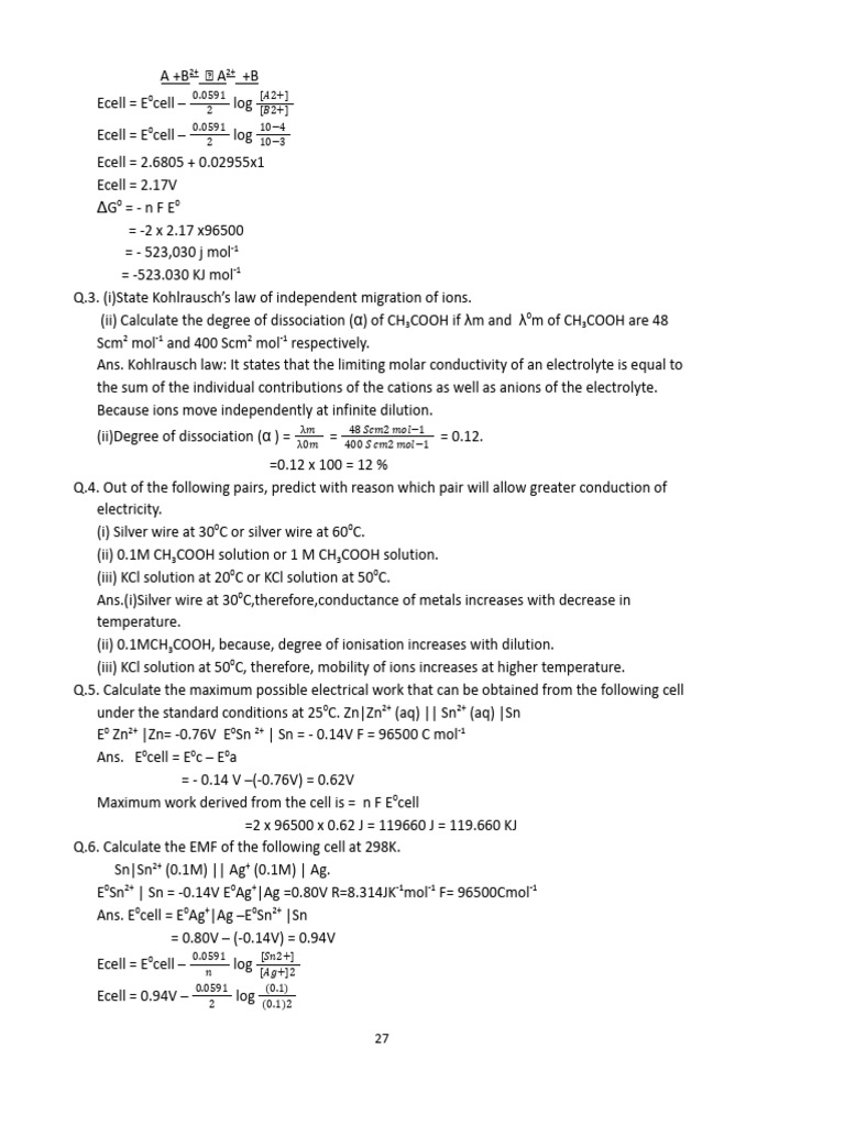 12chem3 | PDF | Reaction Rate | Electrochemistry