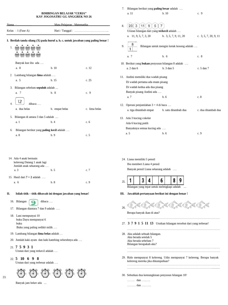 STS Matematika Fix | PDF