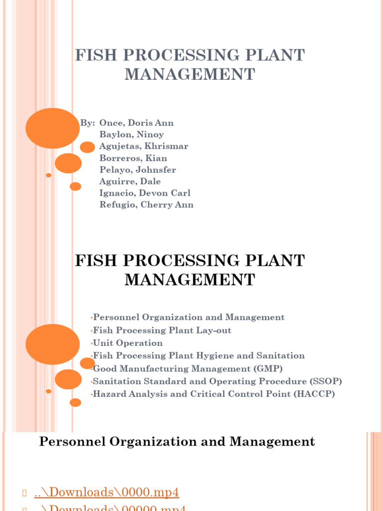Fish Processing Plant Management Guide | PDF | Human Resource ...