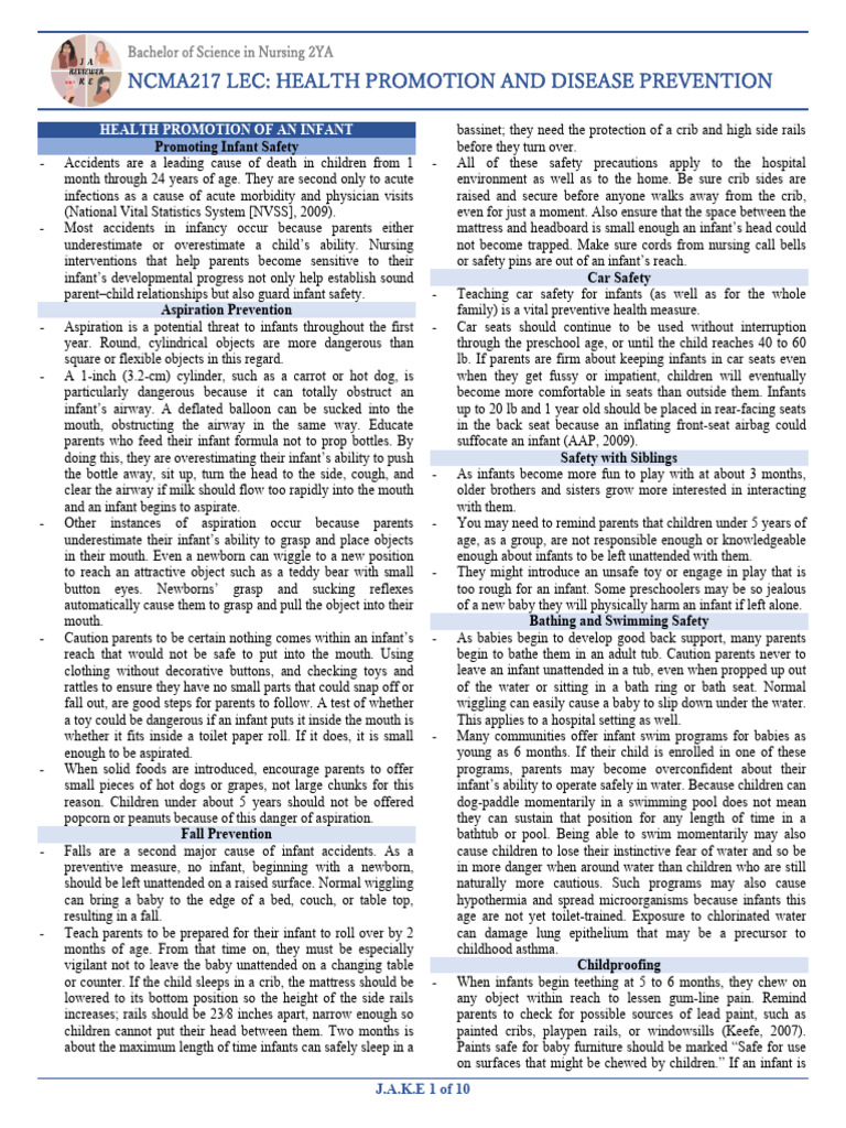 WK15 - Health Promotion and Disease Prevention in Different Stages of ...