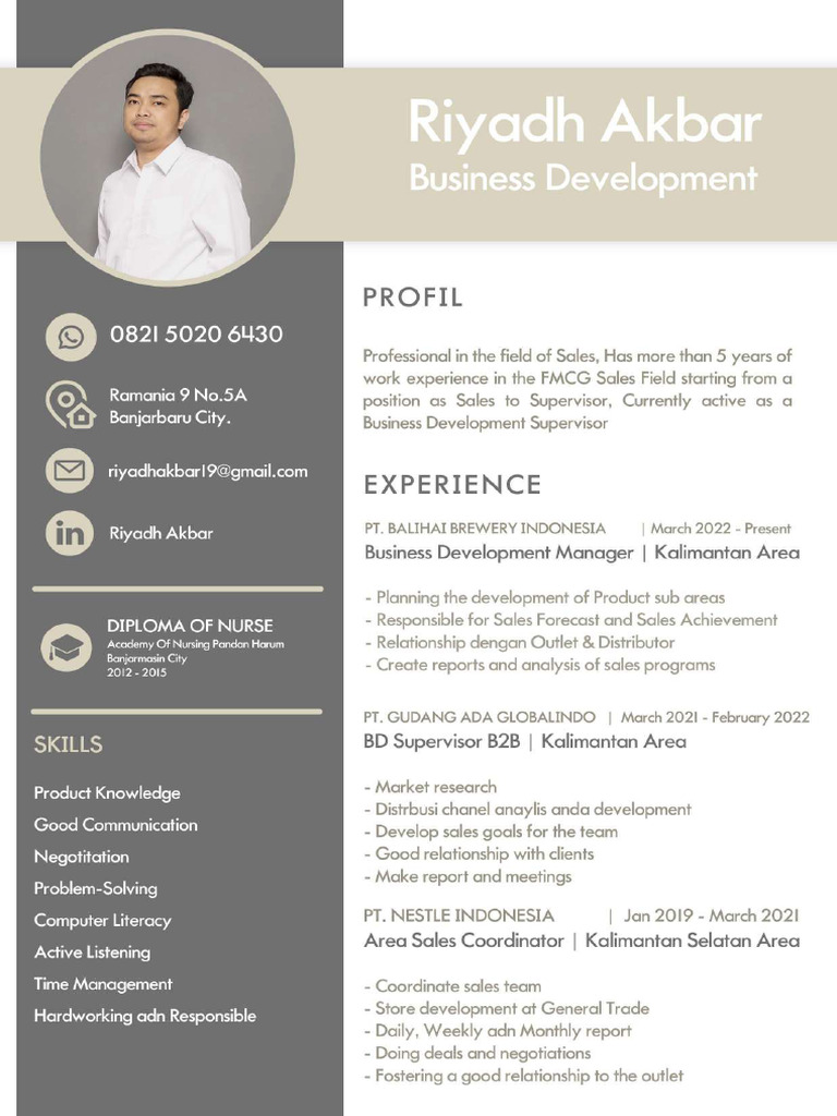 CV Riyadh Akbar | PDF