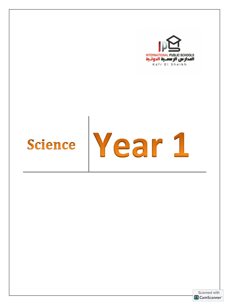 Unit 3 Science Year 1 | PDF