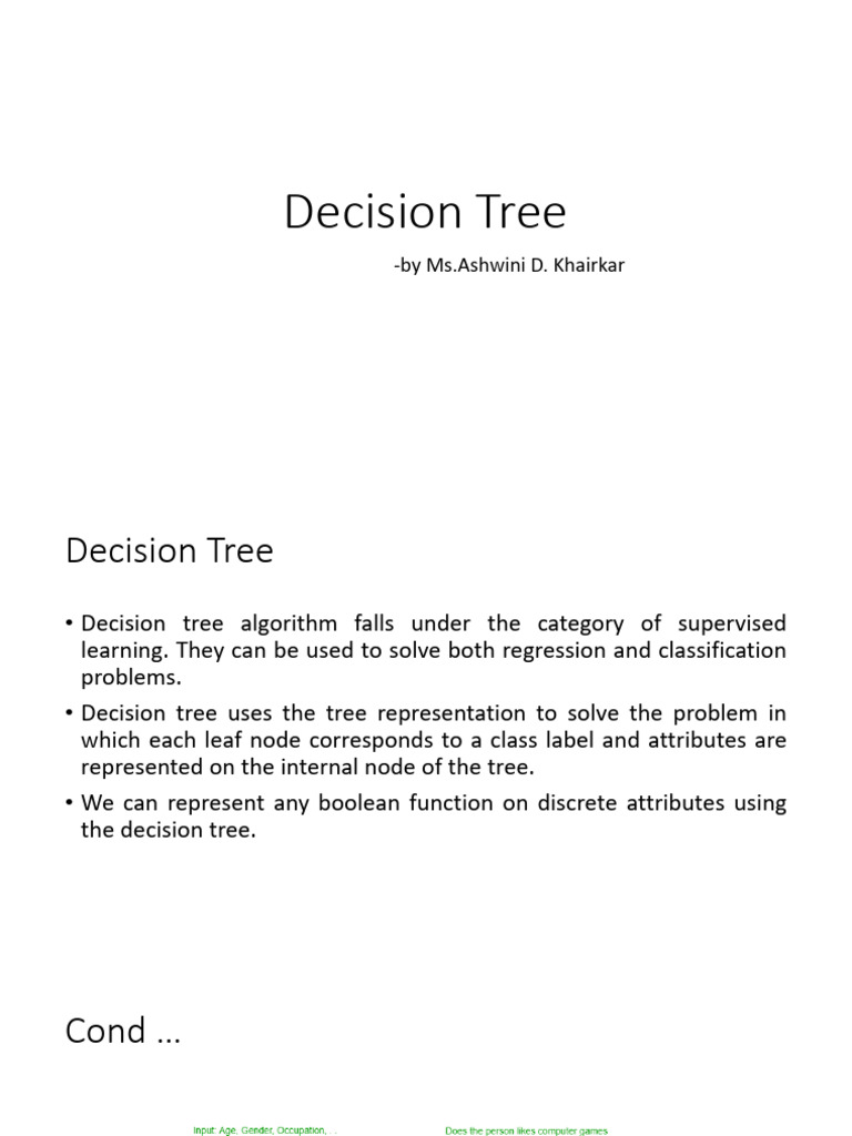 Decision Tree | PDF | Statistical Analysis | Teaching Mathematics