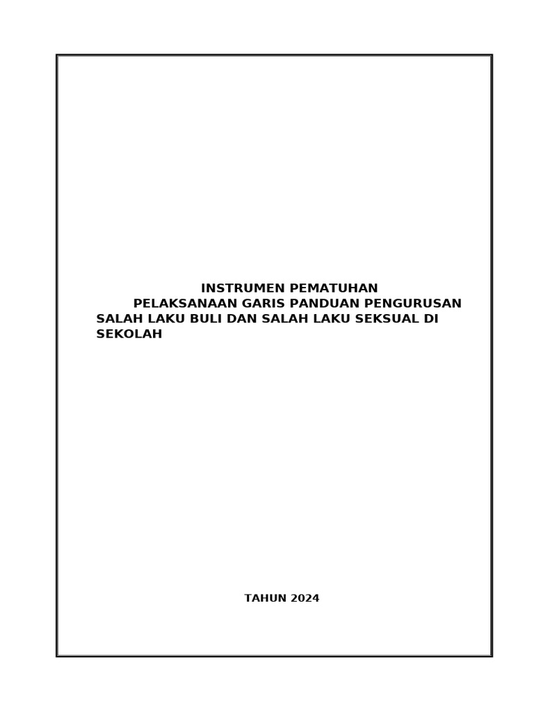 Instrumen Sisipan BSLS | PDF