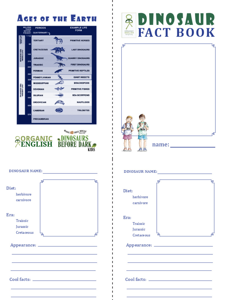Dinosaur Fact Book1 | PDF