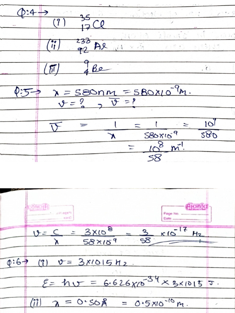 Chem Ch-2 Ncert 4,5,6,7 | PDF