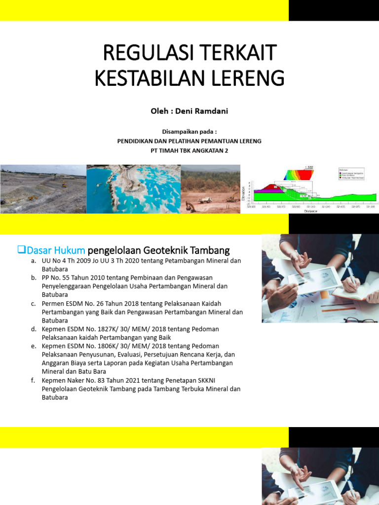Regulasi Kestabilan Lereng | PDF