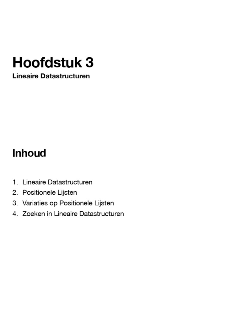 Hoofdstuk 3 | PDF