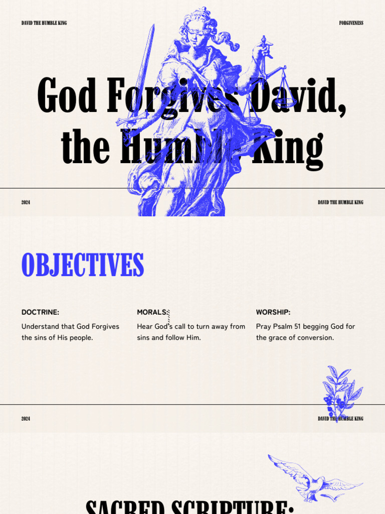 God Forgives David, The Humble King PDF | PDF | David | Books Of Samuel