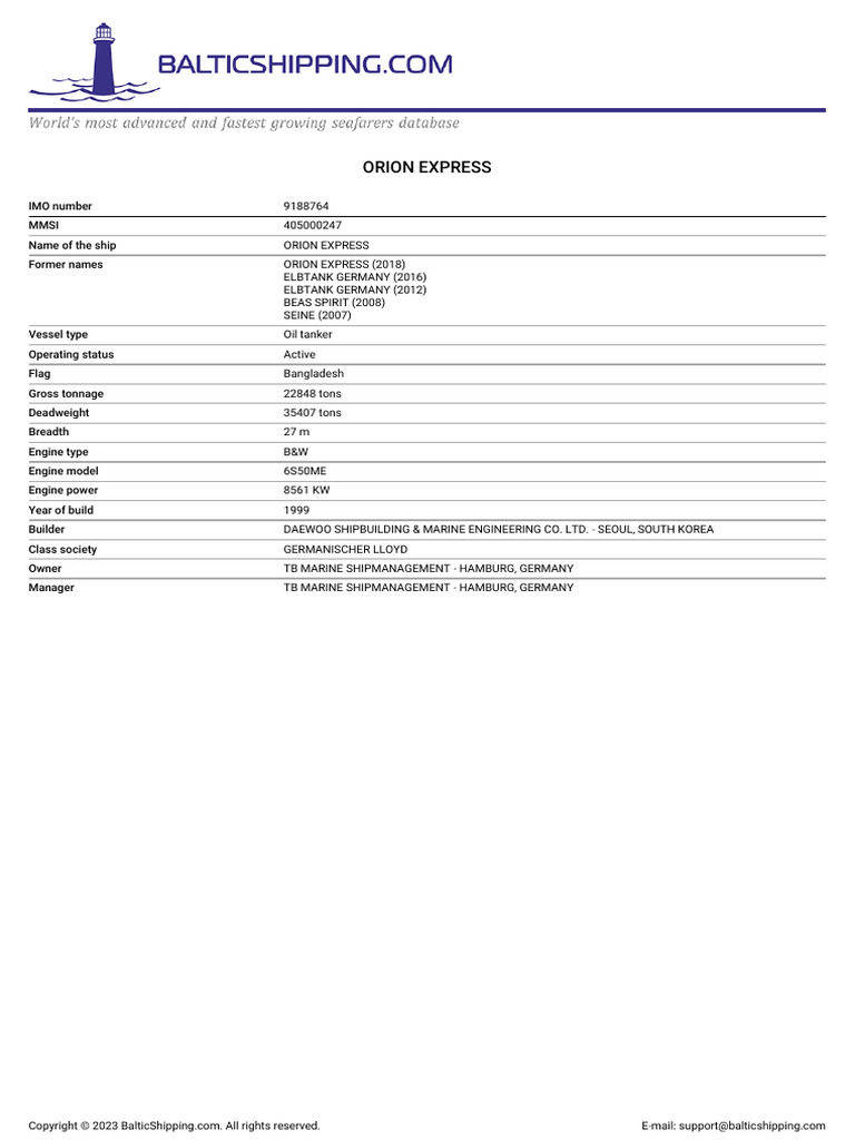 651672672 Orion Express | PDF