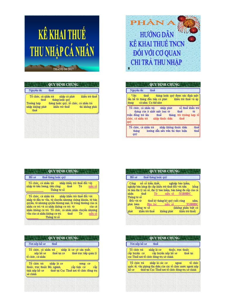 TNCN - Khai Thue TNCN | PDF