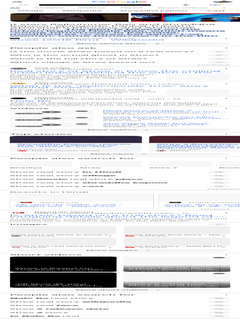 Stree Real Story - Google Search | PDF | Cinema Of India