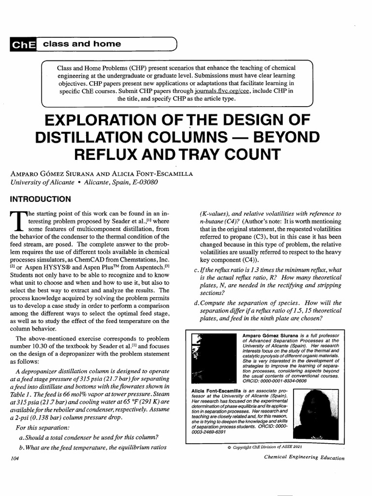 Hengstebeck Method 1733201150 | PDF | Distillation | Continuum Mechanics