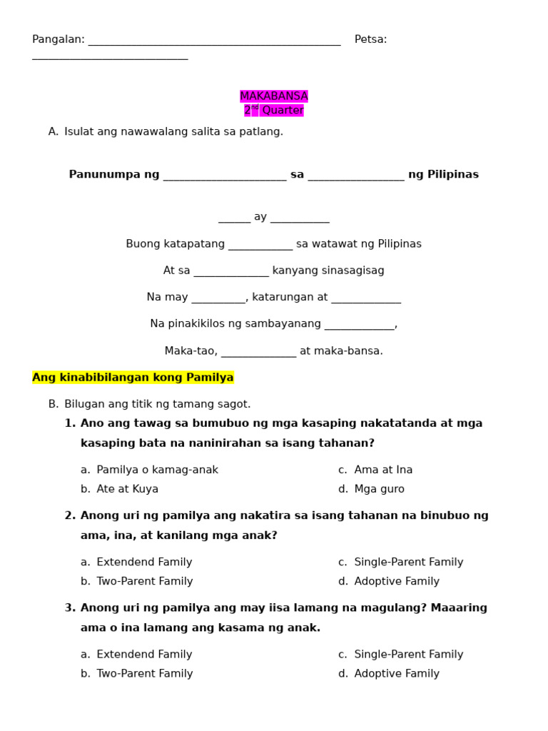Makabansa | PDF