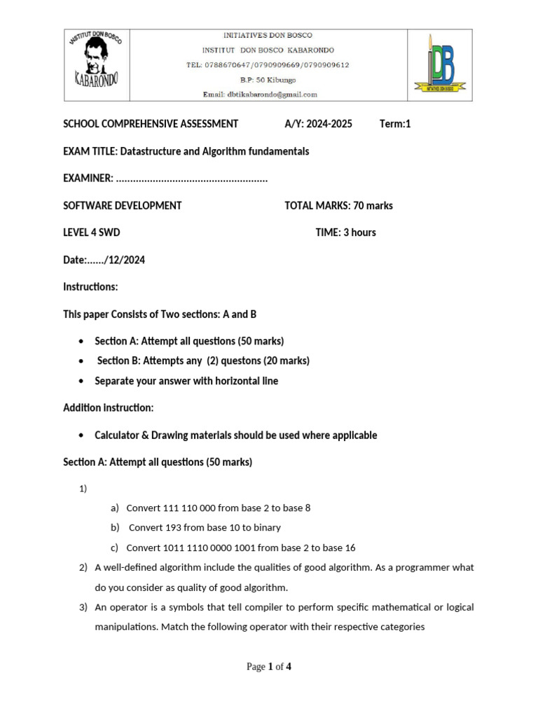 Datastructure And Algorithm Fundamentals Pdf Algorithms Mathematics