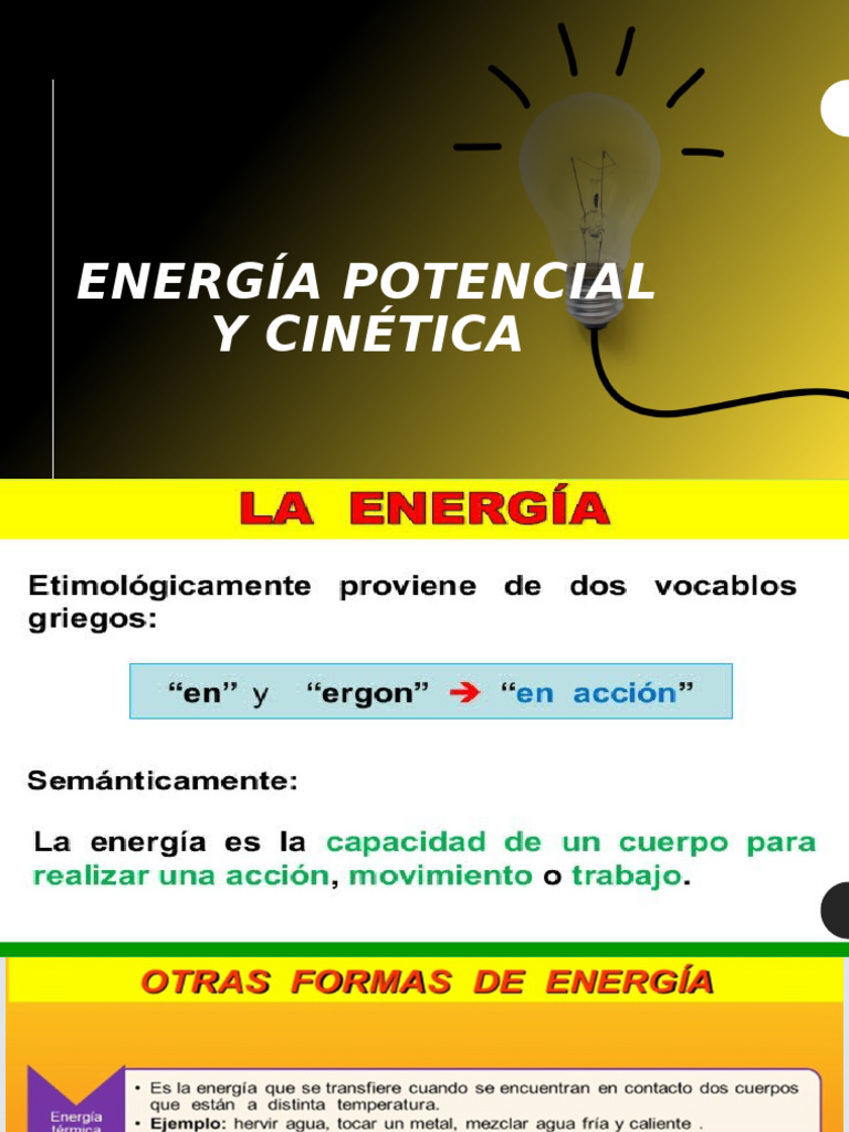 Energía Potencial y Cinética | PDF