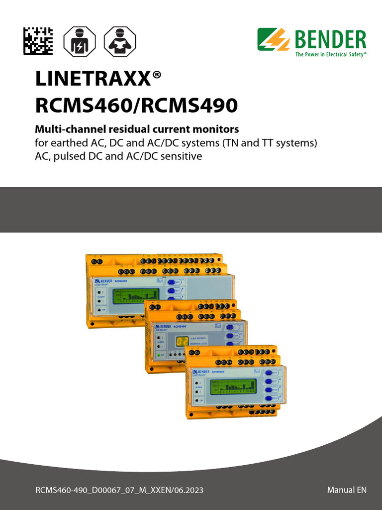Manual RCMS460-490_D00067_M_XXEN | PDF | Power Supply | Fuse (Electrical)