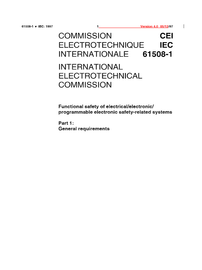 IEC 61508 Part1-4.0.doc - Iec61508-1 | PDF