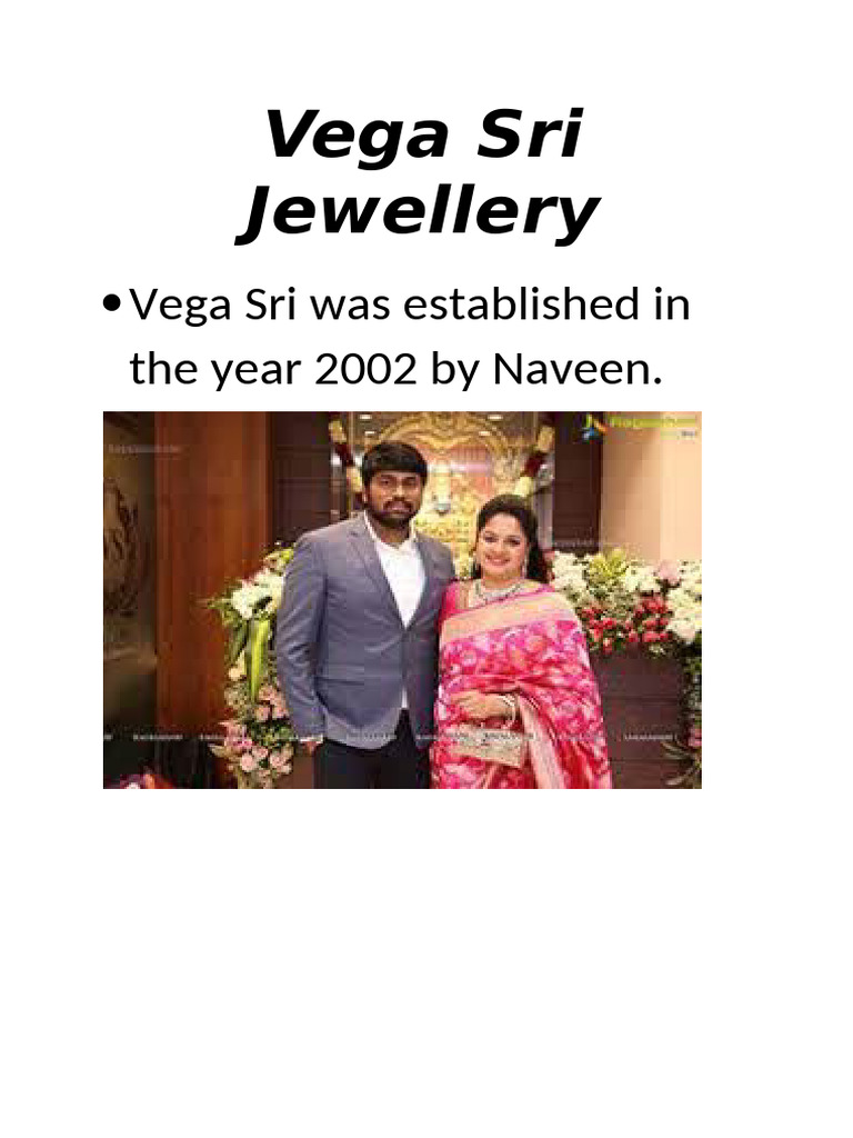 Vega Sri Jewellery | PDF