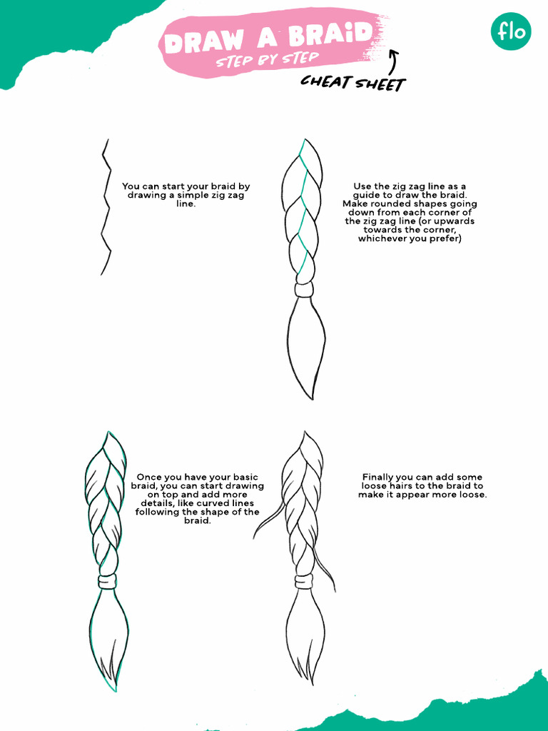Step-by-Step Braid Drawing Guide | PDF