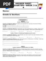 Activity Sheet Esp 3 Pangalan: Panuto: Humanap at Gumupit NG Isang Larawan Mula Sa Diyaryo ...