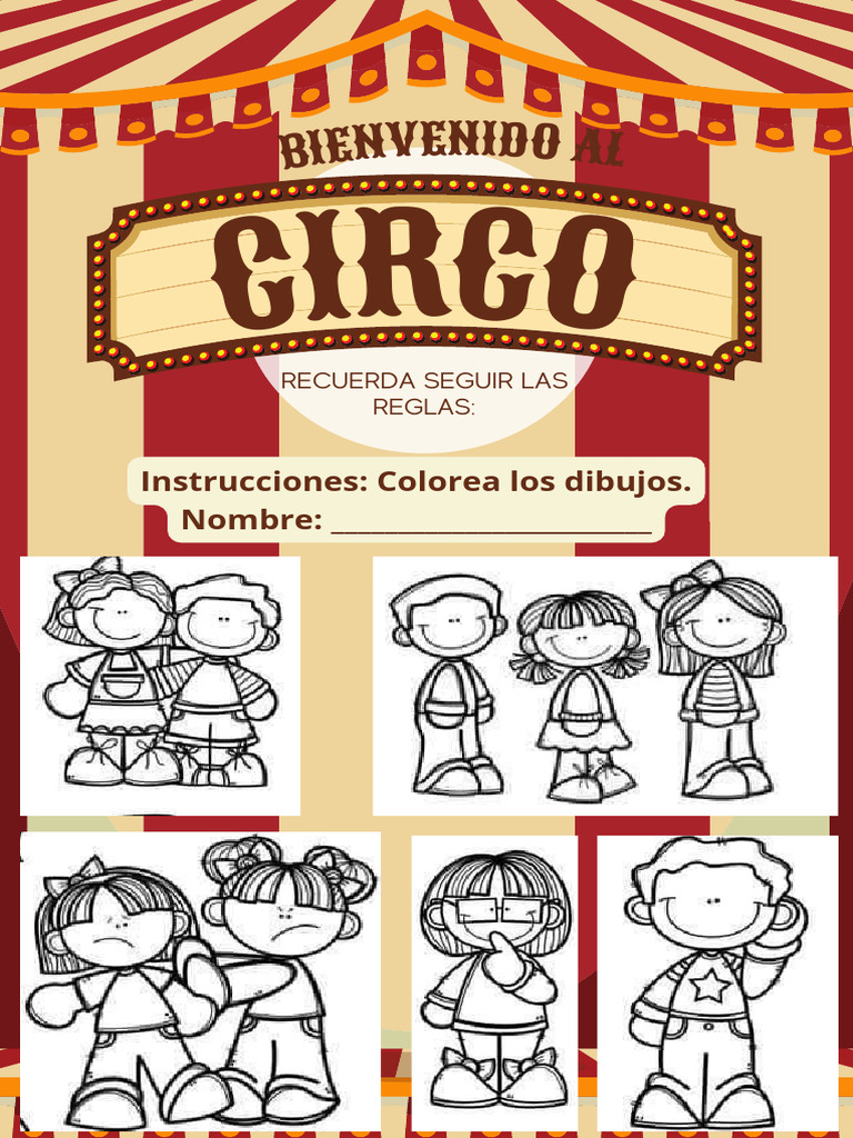 Red Illustrated Welcome Circus Performance Story Children’s Book Cover ...