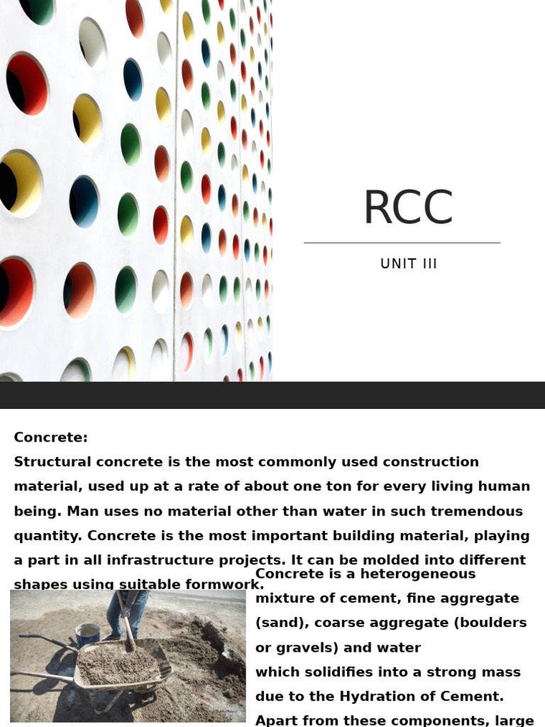 Unit Iii | PDF | Concrete | Reinforced Concrete