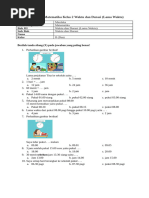 Soal Matematika Kelas 2 Waktu dan Durasi (Lama Waktu) - Diary Guru | PDF