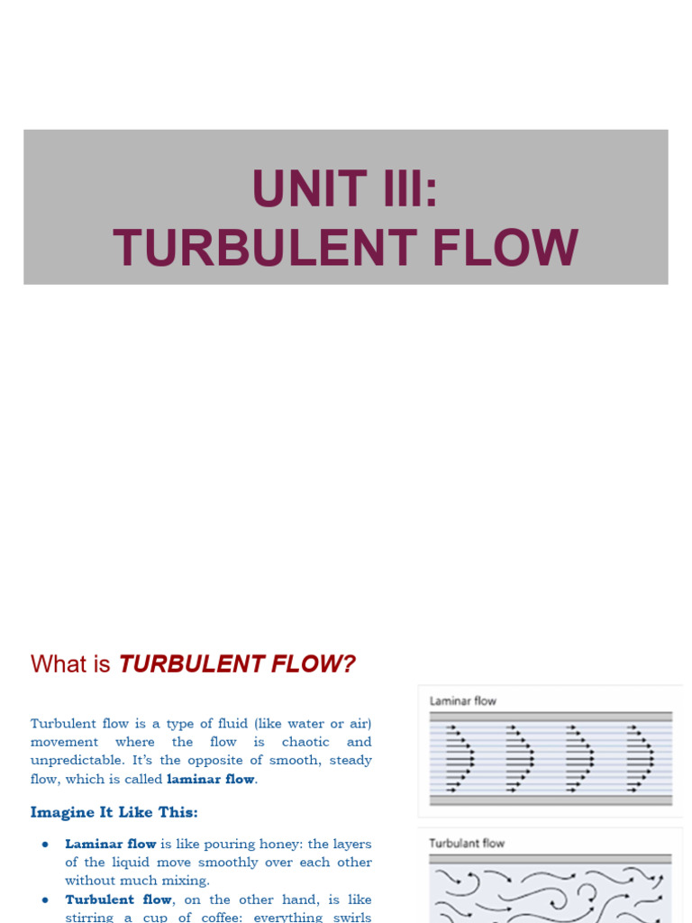 Turbulent flow | PDF | Boundary Layer | Reynolds Number